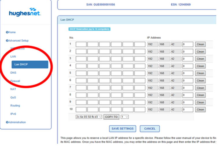 How do I access my Hughesnet for Business Static IP address