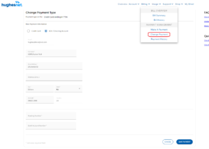 How to register on myhughesnet.com and set-up recurring payments?