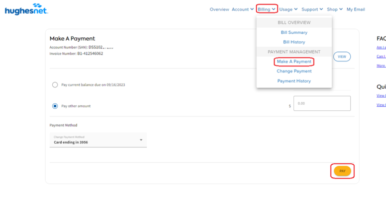 Where do I view and pay my bill?